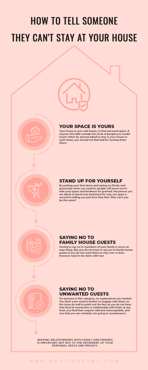 How to Tell Someone They Can't Stay at Your House - What to get my...