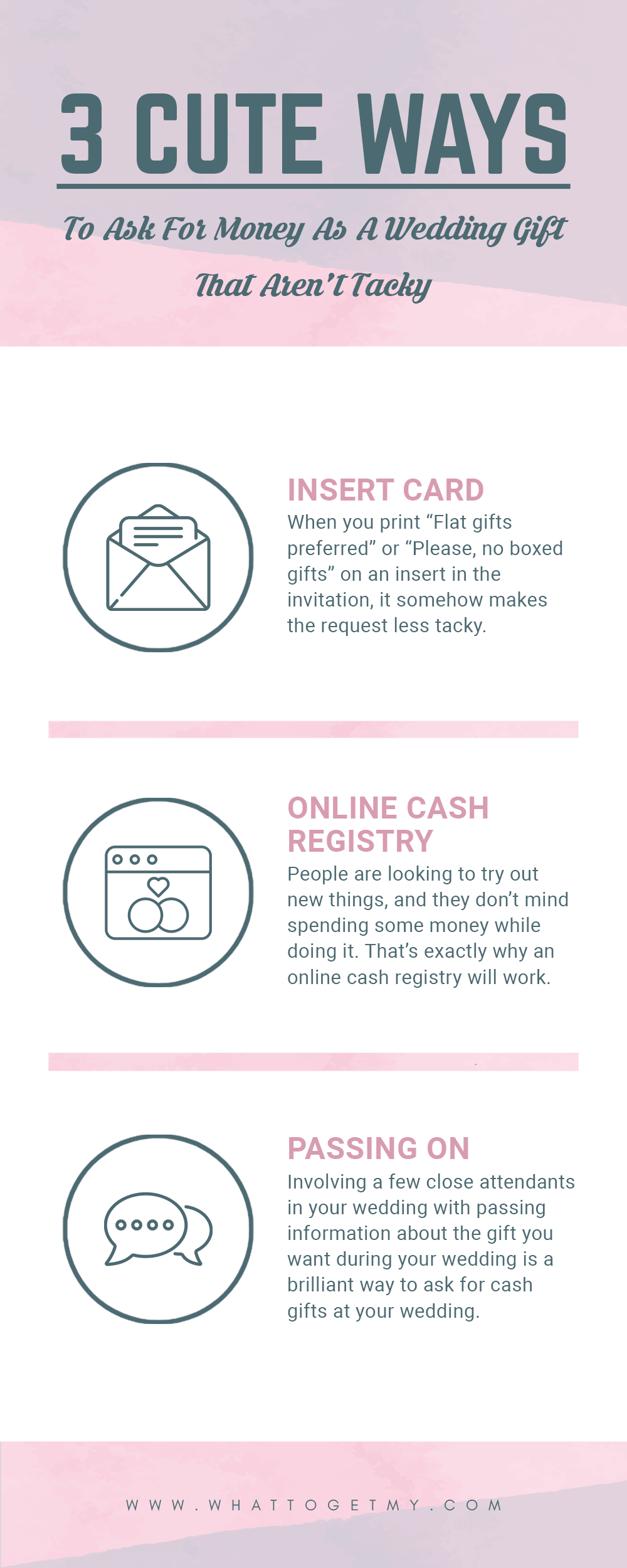 Cute Ways To Ask For Money As A Wedding Gift What To Get My 