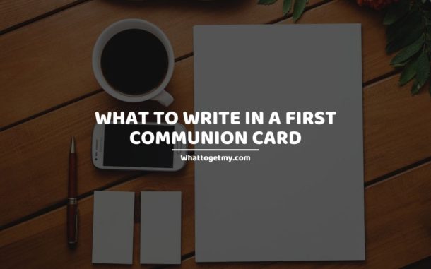 What to Write in a First Communion Card - What to get my...