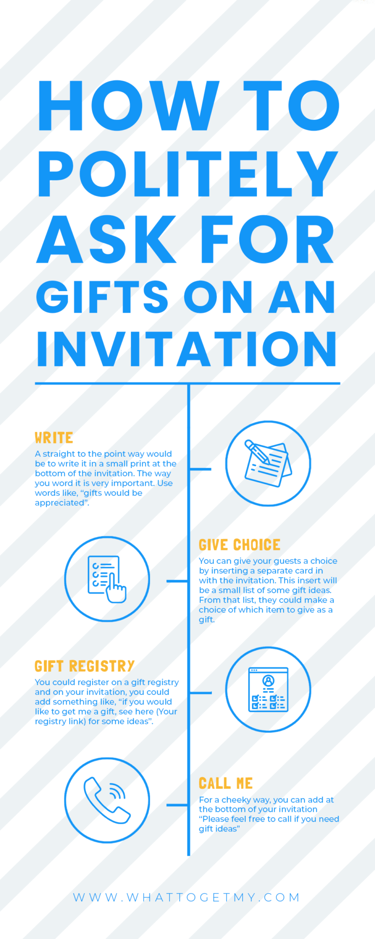 3 creative ways to How to Politely Ask For Gifts on an Invitation ...