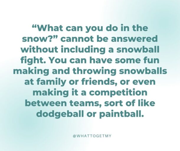 23 Fun Things to Do on a Snowy Day - What to get my...