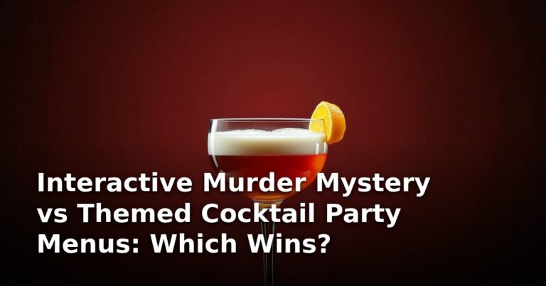 Interactive Murder Mystery vs Themed Cocktail Party Menus: Which Wins ...