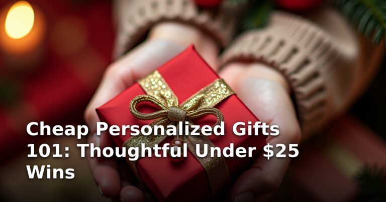 Cheap Personalized Gifts 101: Thoughtful Under $25 Wins – What to get my…